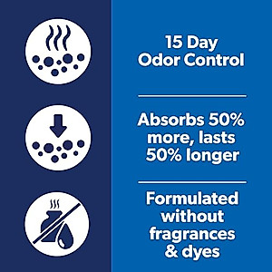 Fresh Step Outstretch Long Lasting Clumping Litter Simply Unscented, Activated Charcoal Litter Lasts 50% Longer, 19 lb. Box