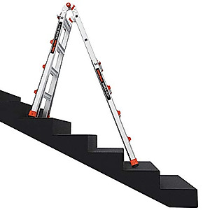 Little Giant Ladders, Super Duty, M17, 17 foot, Multi-Position Ladder, Aluminum, Type 1AA, 375 lbs weight rating, (10402)