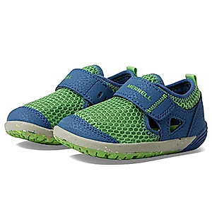 Merrell Unisex-Child Bare Steps H20 Water Shoe, Dark Blue/Green, 4 M US Unisex Little Kid