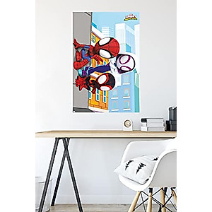 Trends International Marvel Spidey and His Amazing Friends - Wall Wall Poster, 22.375" x 34", Premium Unframed Version