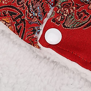 Pssopp Dog Tang Suit Dog Winter Cloth Happy New Year Qipao Costume Tang Dynasty Cat Dress