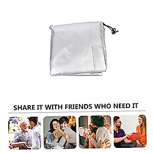 Happyyami Snow Plow Cover Wear-Resist Blower Cover Lawn Mower Cover Electric Snow Thrower Cover Snow Shovel Cover Riding Mower Cover Fabric Snow Blower Cover Gazebo Shade Oxford Cloth