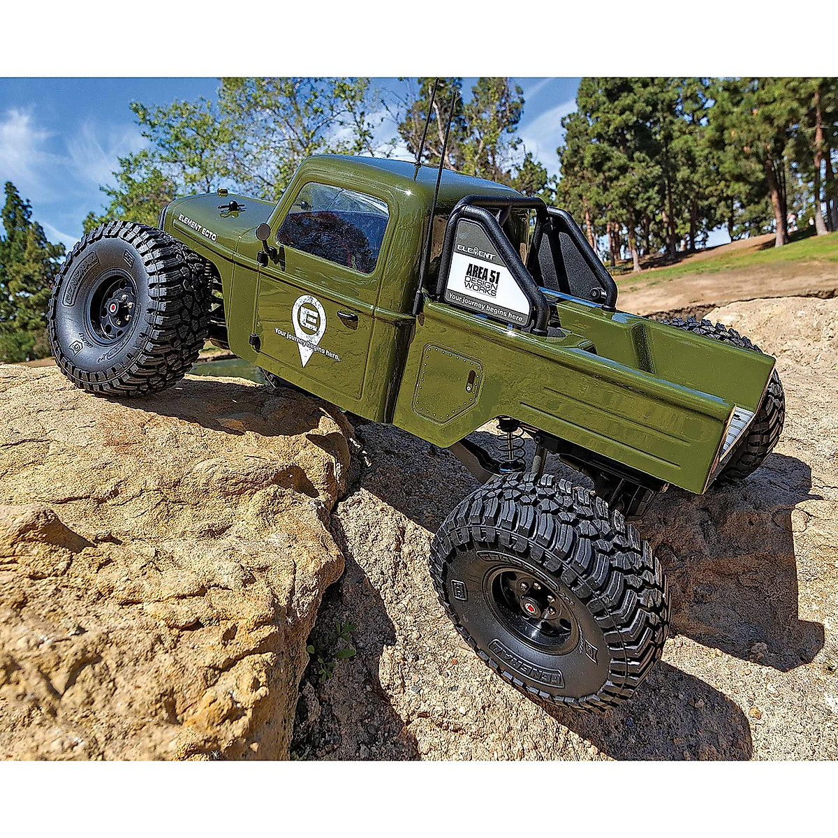Team Associated Enduro Ecto Trail Truck Green RTR ASC40117 Trucks Electric RTR 1/10 Off-Road