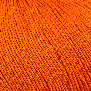 La Mia Lux Mercerized Cotton, 5 Ball (Pack), Total 8.8 Oz. 100% Cotton, Each 1.76 Oz (50g) / 150 Yrds (164 m), 2 :Fine-Sport Orange - 194