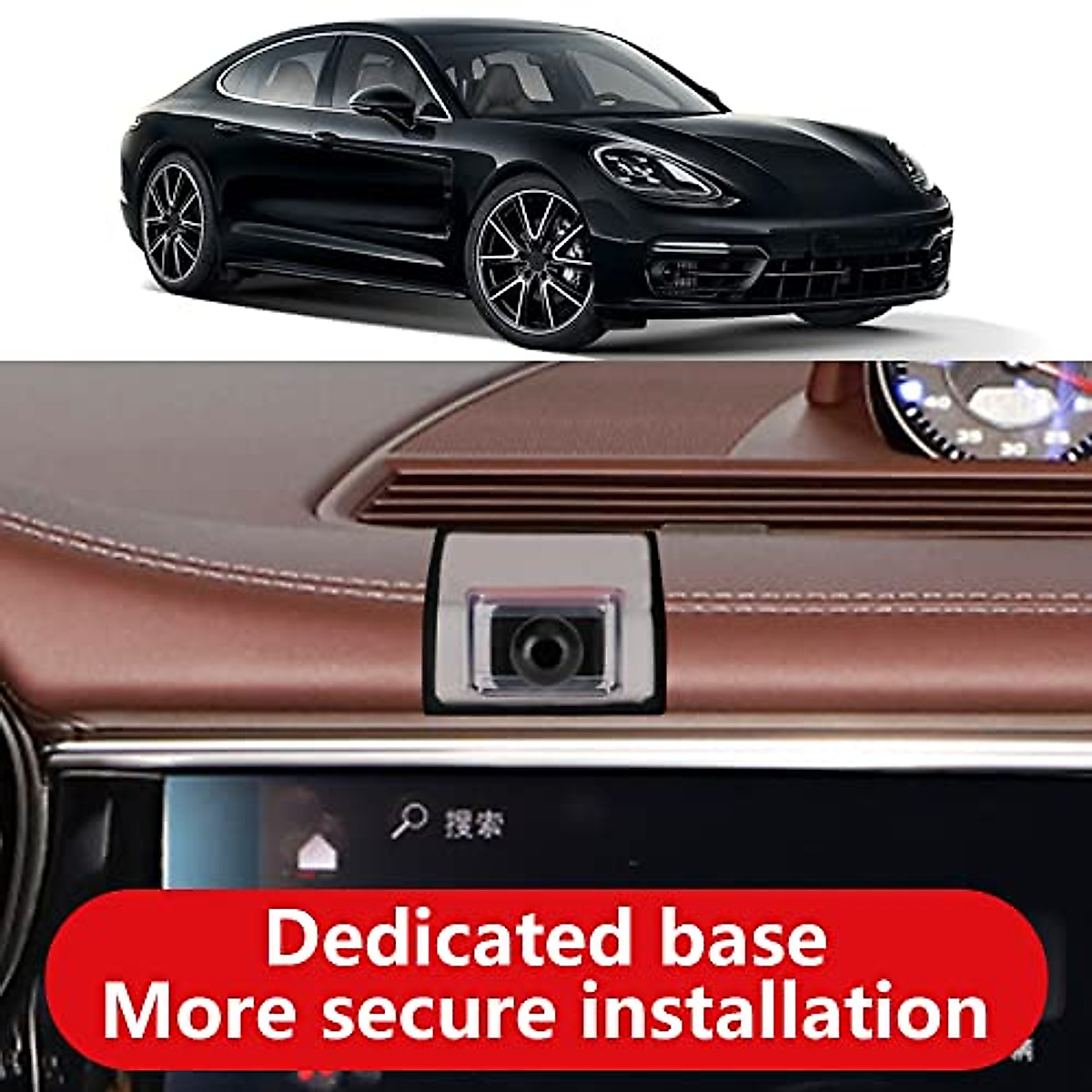 LUNQIN Car Phone Holder for Porsche Panamera 2017-2023 Auto Accessories Navigation Bracket Interior Decoration Mobile Cell Phone Mount