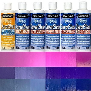 DecoArt Satin Varnish, 5.08 x 5.08 x 16.510000000000002 cm, Clear, 8 Ounces
