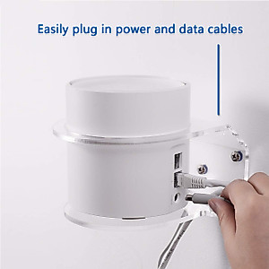 VOMENC Wall Mount Holder for TP-Link Deco X20/X55/Pro/X60/X68 WiFi 6 Mesh WiFi (AX1800/AX3000/AX3600) Whole Home WiFi System, Sturdy Easy Moved Space Saving Wall Mount Holder (2Pack)