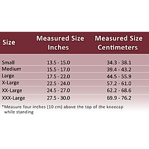 ALPS Coolfit Extended Knee Brace, Prevent or Reduce Severity of Knee Injury, Soft and Breathable, Wrarp Around with Adjustable Hinges, X-Large Size