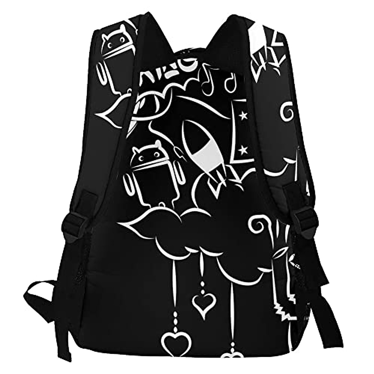 Ganiokar Cartoon Backpack Bookbags For Student Girls & Boys, 4 Small Pockets Inside,Color1