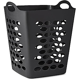3 Packs of Great Mainstays Flexible Black Laundry Hamper, Great Laundry Basket 20" (3-Pack)