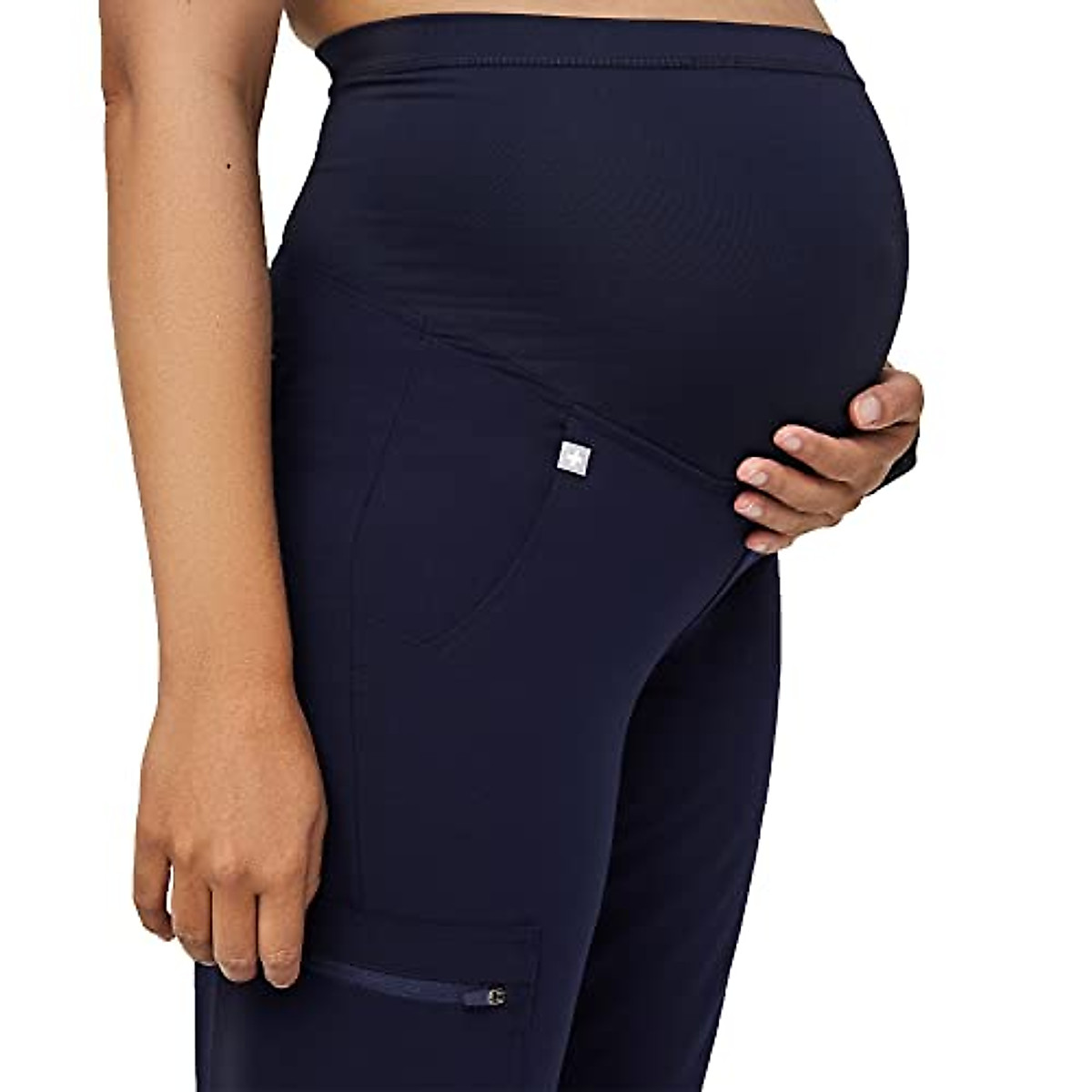 FIGS Zamora Jogger Maternity Scrub Pants for Women - Navy, Tall L