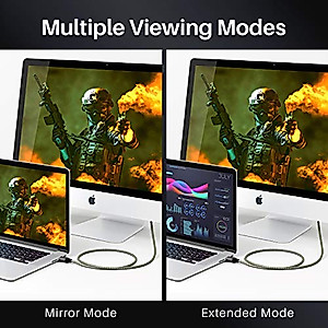 GearIT HDMI Cable (2-Pack / 0.75ft / 0.22m) High-Speed HDMI 2.0b, 4K 60hz, 3D, ARC, HDCP 2.2, HDR, 18Gbps - Nylon Braided Cord