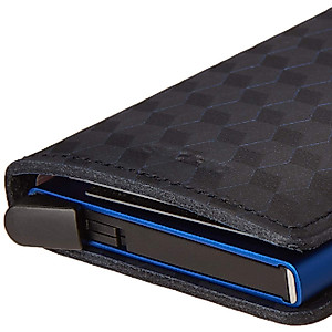 SECRID Slim Wallet Optical Black Leather Wallet (Optical Black)