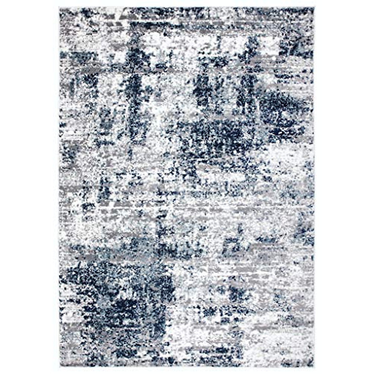 Rugshop Distressed Abstract Area Rug 5' x 7' Blue