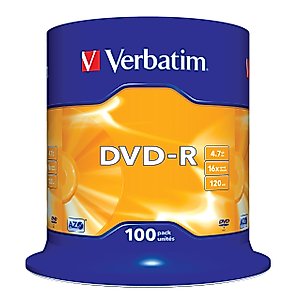 Verbatim DVD-R 16 x 4.7 GB Box 100 Units 43549 (4)