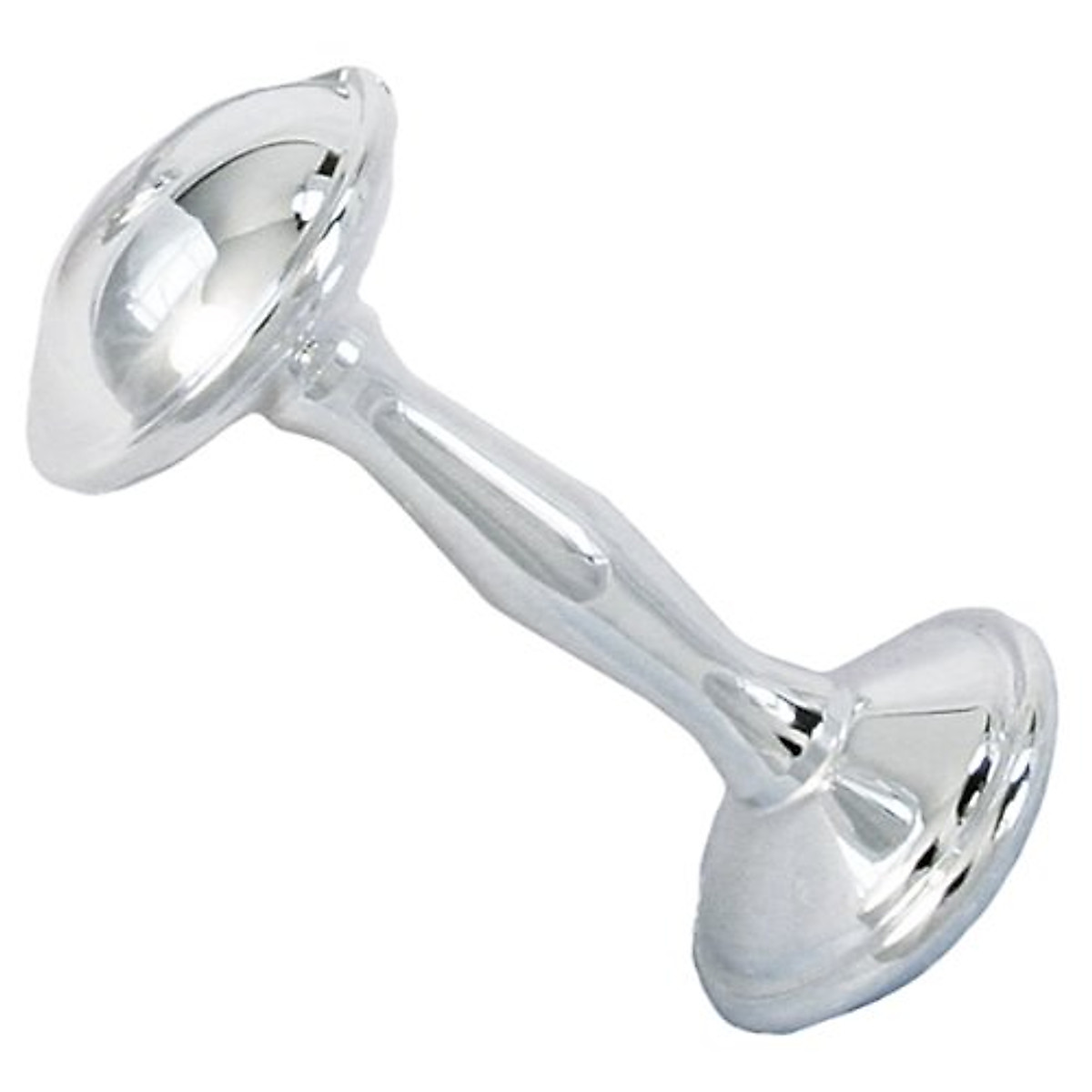 Stephan Baby Rattles - Keepsake Baby Rattle in Gift Box, 4-Inch, Silver Plated