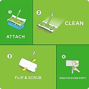 Swiffer Sweeper Wet Mopping Cloths, Open-Window Fresh, 24 count
