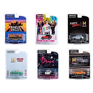 Greenlight 44970 Hollywood Series 37 Complete Set of Six (6) Diecast Models 1:64 Scale