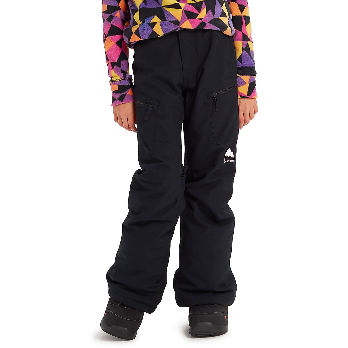 Burton Girls' Elite Cargo Snow Pant, True Black W20, Medium