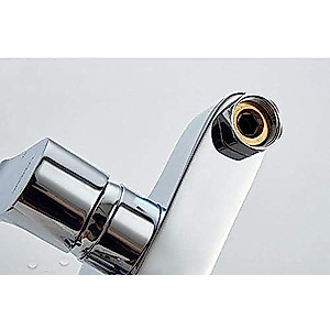 Kitchen Taps Bathtub Faucet Shower Set Chrome Plated Brass Short Outlet Pipe Bath Faucet Waterfall Bathroom Bathtub Faucet