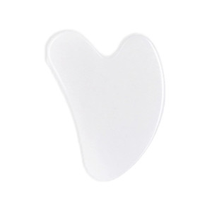 Biee Gua sha tool for face,natural jade gua sha stones,gua sha massage tool,Suitable for the face, neck, shoulders, arms, legs (WHITE)