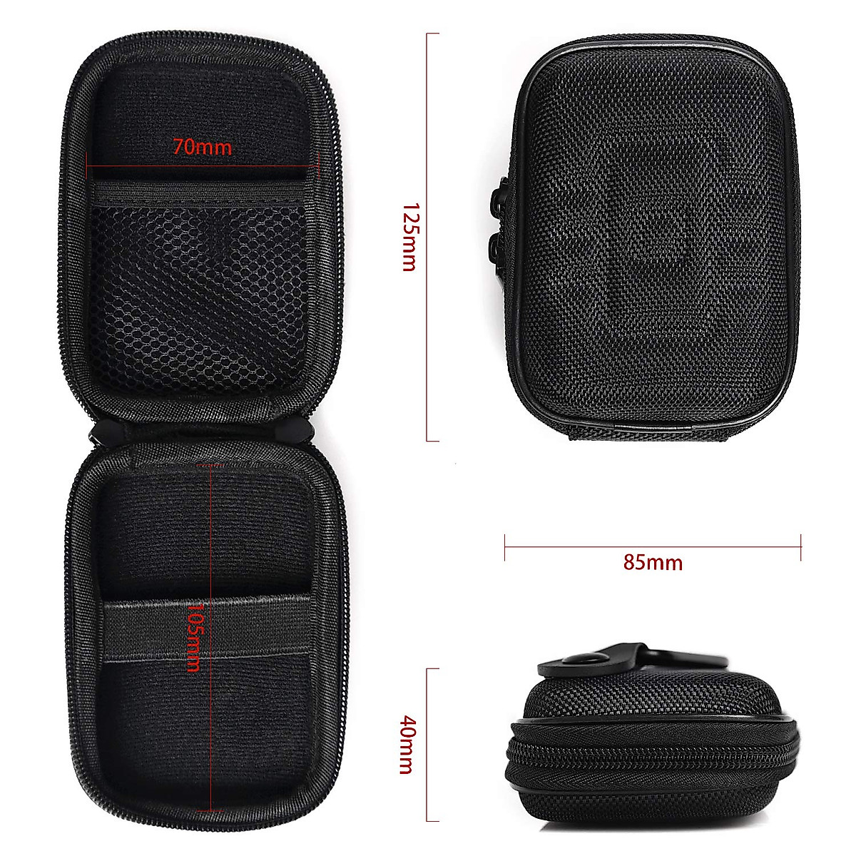 FOSOTO Compact Digital Camera Case Compatible for Canon ELPH 180 360 PowerShot G9X G9X Mark II SX620 HS, DSC-W800 W830, Nikon COOLPIX A10 S6800