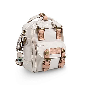 Doughnut Macaroon Tiny Reborn series 1L Women Girl Casual Crossbody Cell Phone Bag Purse Handbag (Stone)