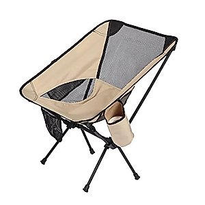 UTOQIA Camping Chair Camp Chair Outdoor Aluminum Alloy Folding Chair Portable Beach Ultralight Fishing Stool Lightweight Compact Camping Backpack Chairs Folding Chairs Outdoor Fishing Chair