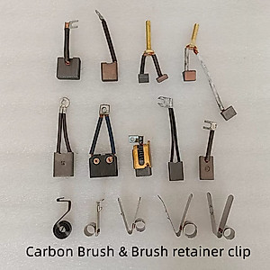 JWDAWN 4Pcs Dual Wires Motor Carbon Brush Graphite Brush 16 * 25 * 30 16x25x30 mm for Electric Forklift Pallet Truck Stacker Motor Accessories