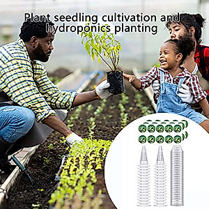 Seed Pods Kit for Aerogarden, Indoor Hydroponics Supplies, Plant Seed Starter Kit Gardening Growing System (30pcs/Set (Seedling Cover + Sticker + Planting Basket))