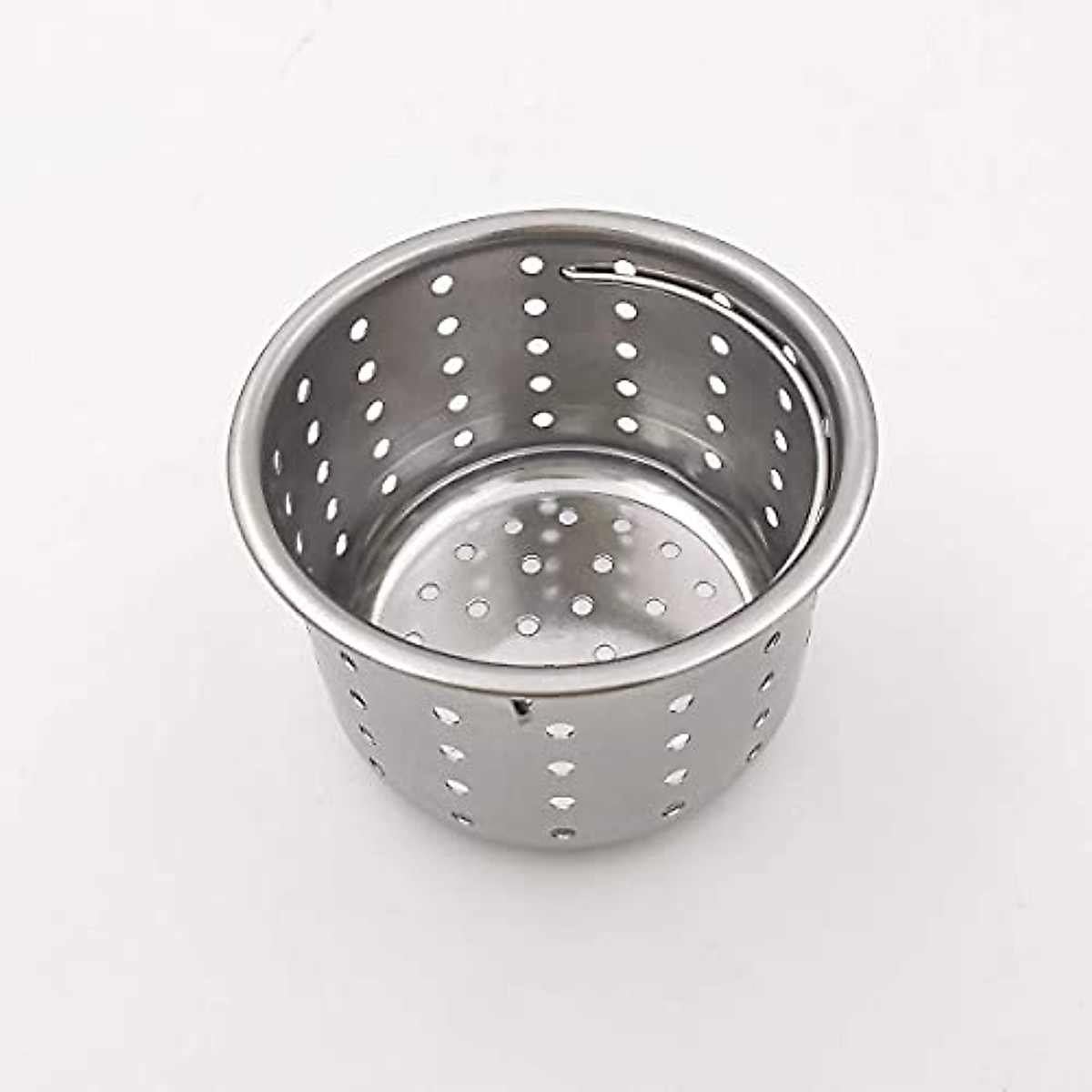 GZILA Kitchen Sink Drain Basket Only, 3-inch Basket for Kitchen Sink Strainer Replacement, Deep Cup with Handle, SUS 304 Stainless Steel