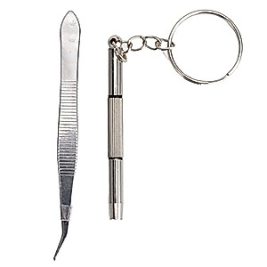 Eyeglass Screws Kit, Stainless Steel Easy Operate Perfect Repair Kit Professional Practical Eyeglasses Repair Tool Kit for Eyeglass Sunglass