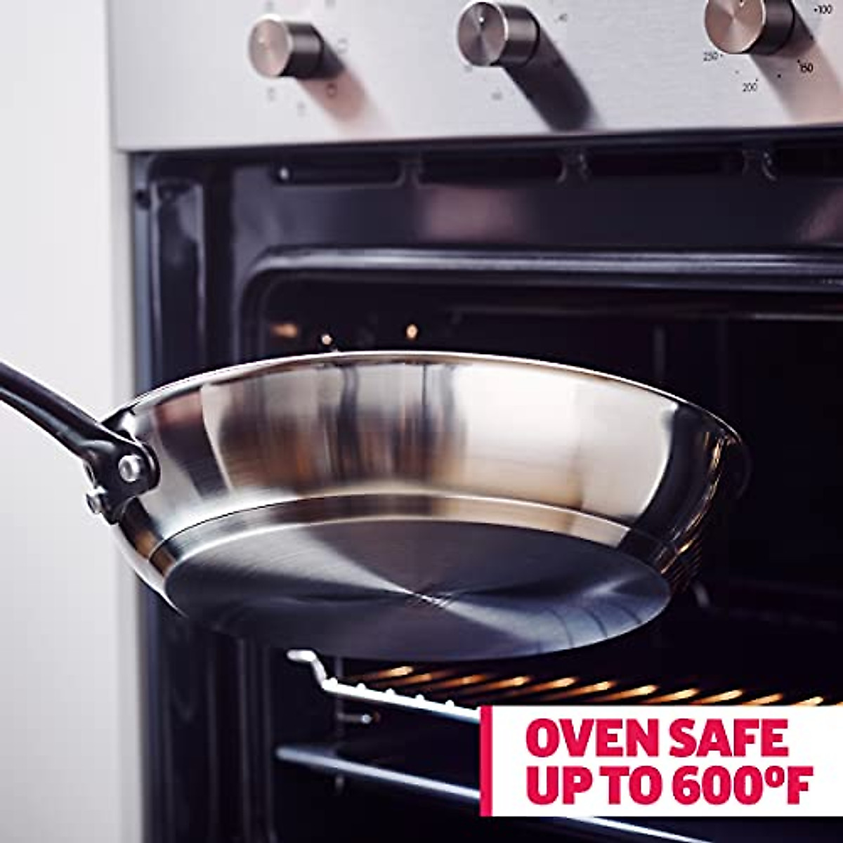 Kitchen Stories by GreenPan Healthy Ceramic Nonstick Stainless Steel Frying Pan, 8"