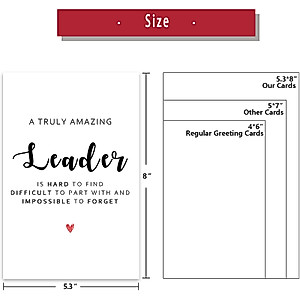 Thank You Card for Leader, Funny Thank You Card for Boss, Great Appreciation Card for Techer, Mentor Thank You Gitfs Card for Women, Appreciation Card for Men, Thank You Gift