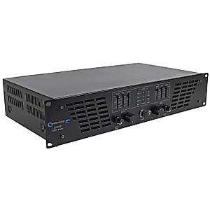 Technical Pro AX AMPLIFIER SERIES AX3000 3000 Watts Peak Power 2U Professional 2 Channel Power Amplifier, Black