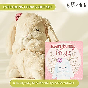 Tickle & Main Everybunny Prays, Baby and Toddler Gift Set with Praying Musical Bunny and Prayer Book in Keepsake Box, Girls, Pink