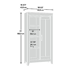 Sauder Adept Storage Cabinet, Craftsman Oak finish