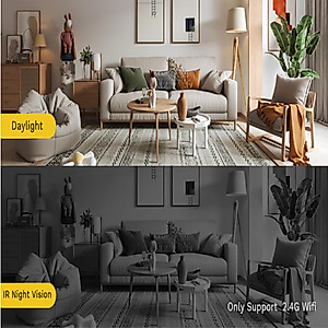 QSEE Indoor Security Camera 2MP 1080p HD Dog Camera, 2.4GHz WiFi with Night Vision, Motion Detection, Cloud & SD Card Storage, 2-Way Audio, Phone APP Control, Smart Home (Hestia)