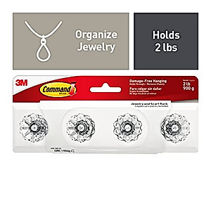 Command HOM-18CR-ES Jewelry and Scarf Rack