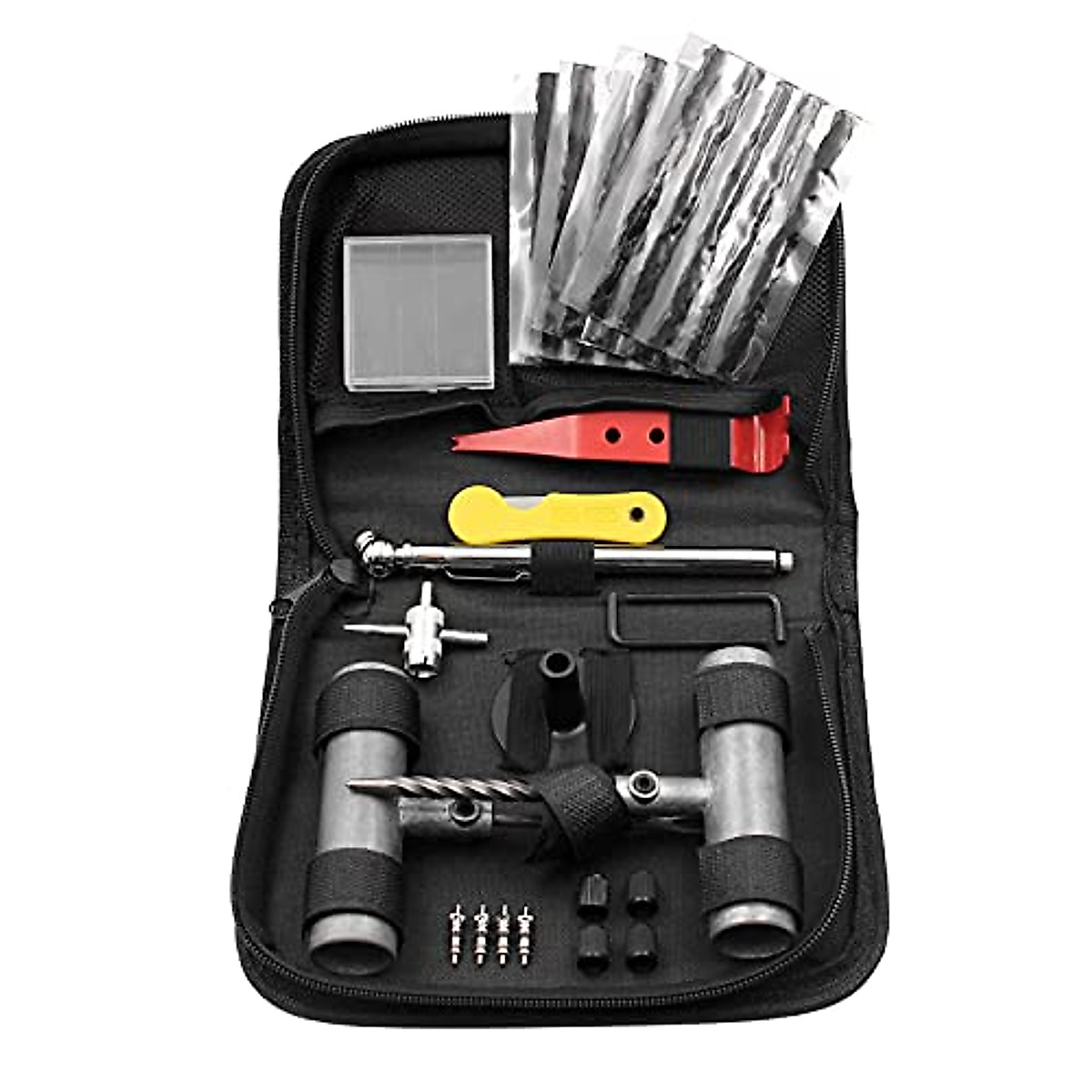 Tire Repair Kit, Tire Patch Kit with Plugs to Fix Punctures and Plug Flats for Car, Motorcycle, Truck, Tractor, Trailer, RV, ATV, ARB, SUV (39pcs)