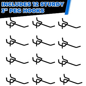 Pegboard Display Stand With 12 Peg Hooks for Retail Craft Shows & Fairs - Metal Product Merchandise Display Rack for Selling Accessories, Display Stands for Boutique, Stores, Vendors & Events