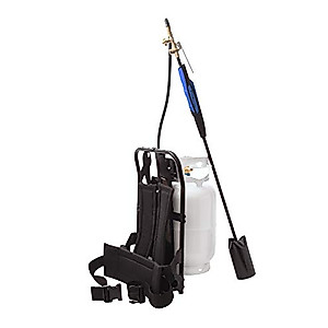 Flame King Propane Tank Alice Frame Backpack Carrier for 10LB Cylinder and Weed Torch, Black