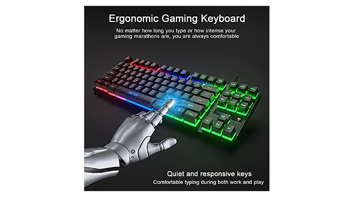 MFTEK RGB Gaming Keyboard & Mouse Combo - Play with Style