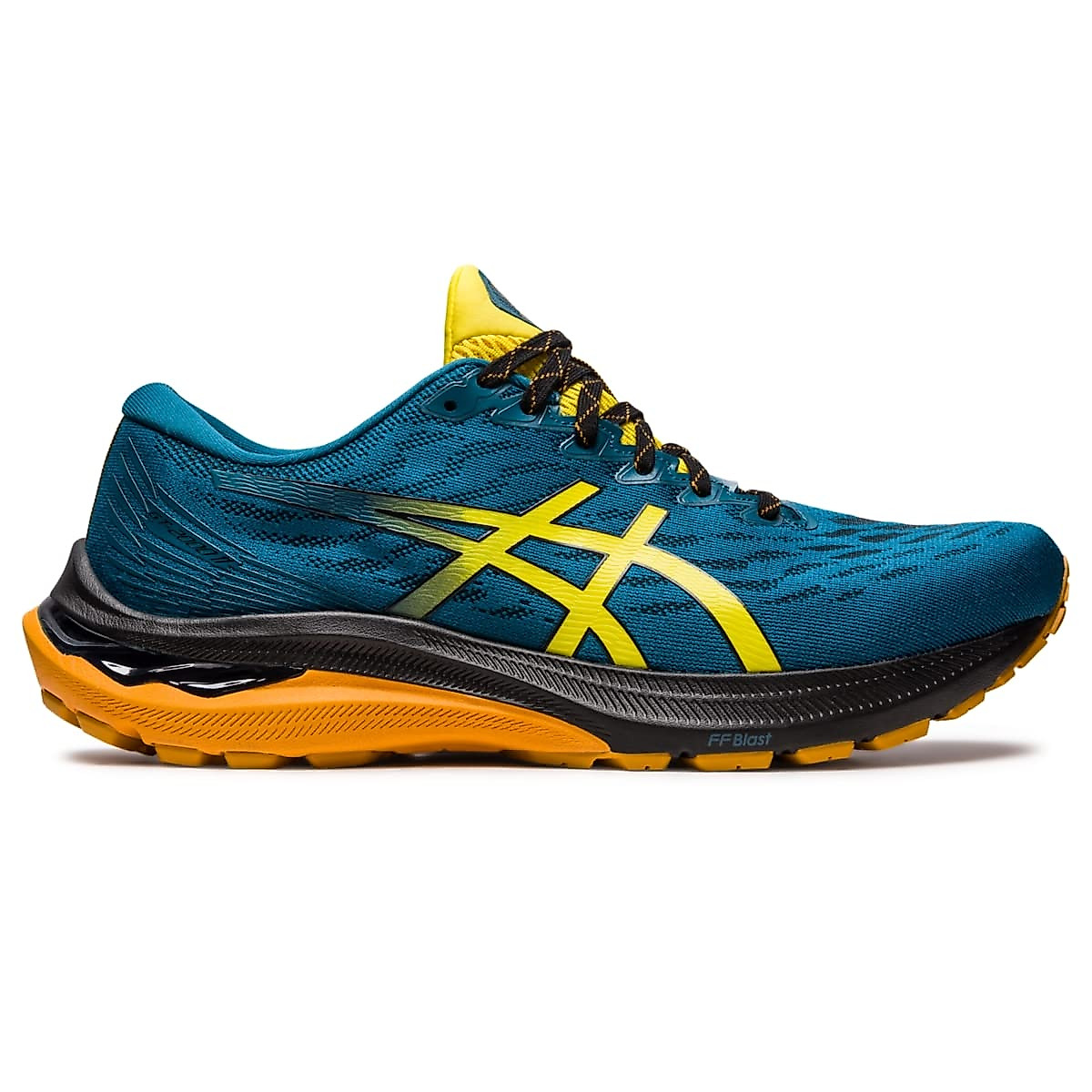 ASICS Men's GT-2000 11 Trail Running Shoes, 9.5, NATURE BATHING/GOLDEN YELLOW