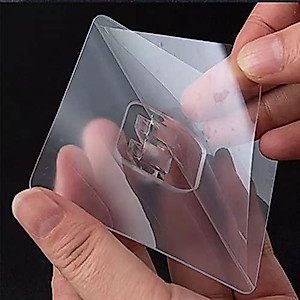 Auswalar 10 PACK Shower Caddy Adhesive Sticker Hooks, Shower Rack Bathroom Caddy, Corner Shower Caddy Adhesive Replacement for Bathroom Soap Dish and Kitchen Accessories