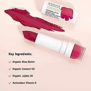 Physicians Formula Organic Wear All Natural Lipstick, Raspberry Crush, Nourishing, Dermatologist Approved, Gluten Free,