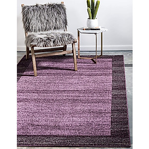 Unique Loom Del Mar Collection Area Rug - Abigail (2' 2" x 3' 1" Rectangle, Violet)