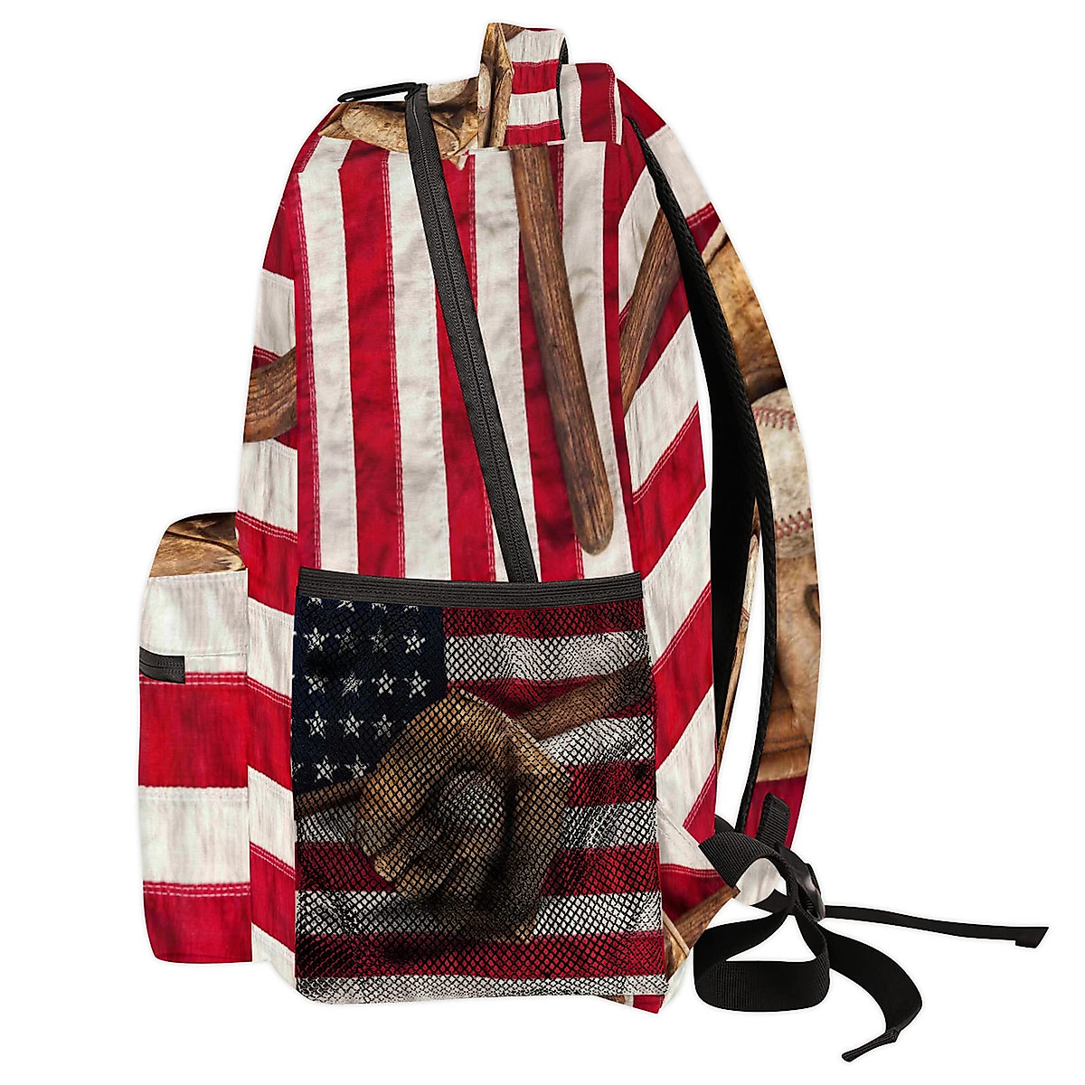 Baseball Backpacks Large 18 Inch Bookbag Shoulder School Computer Hiking Gym Travel Casual Travel Daypack