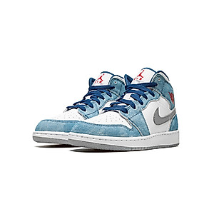 NIKE Youth Air NIKE 1 Mid SE GS DR6235 401 French Blue - Size 6.5Y