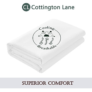 Cot Fitted Sheet 33 x 75-100% Egyptian Cotton - Cot Size 33 x 75 Fitted Sheet Only - Fitted Cot Sheet Perfect for Narrow Twin, Camp Bunk Beds, Camping Cot, Guest Bed Replacement(Cool Grey Solid)